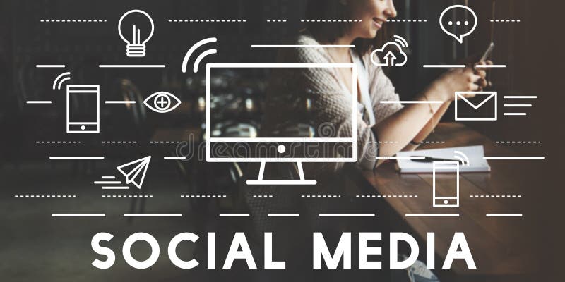 Social Media Devices Communication Connection Concept Stock Image ...