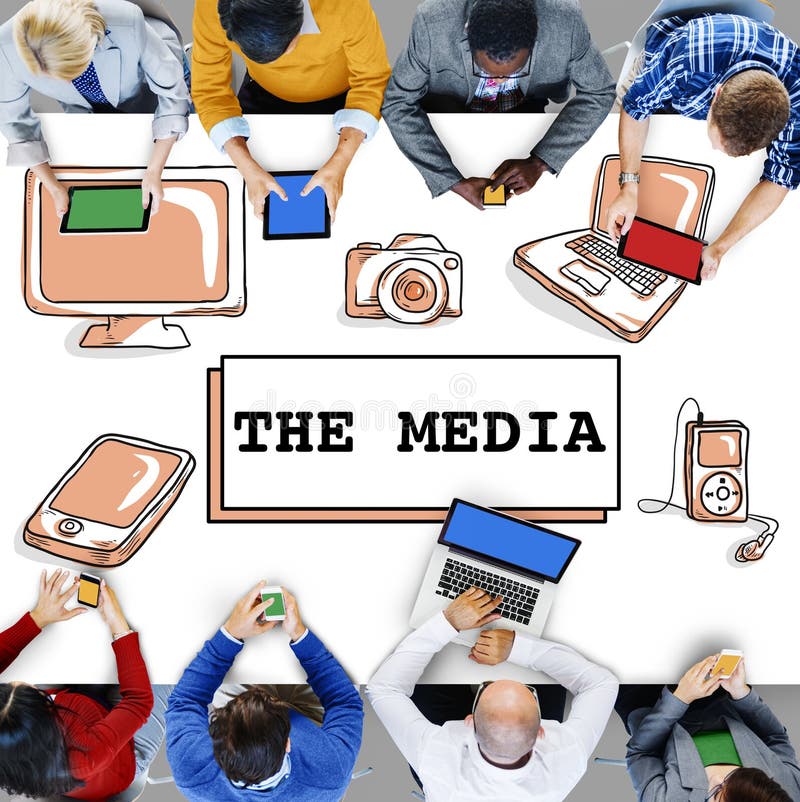 Social Media Digital Communication Internet Concept Stock Image - Image ...