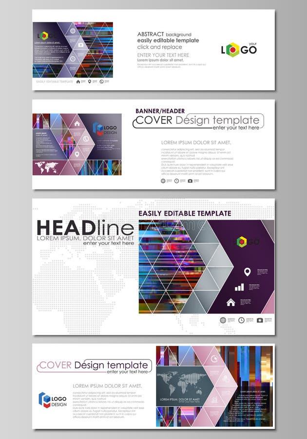 Social Media and Email Headers Set, Modern Banners. Business Templates ...