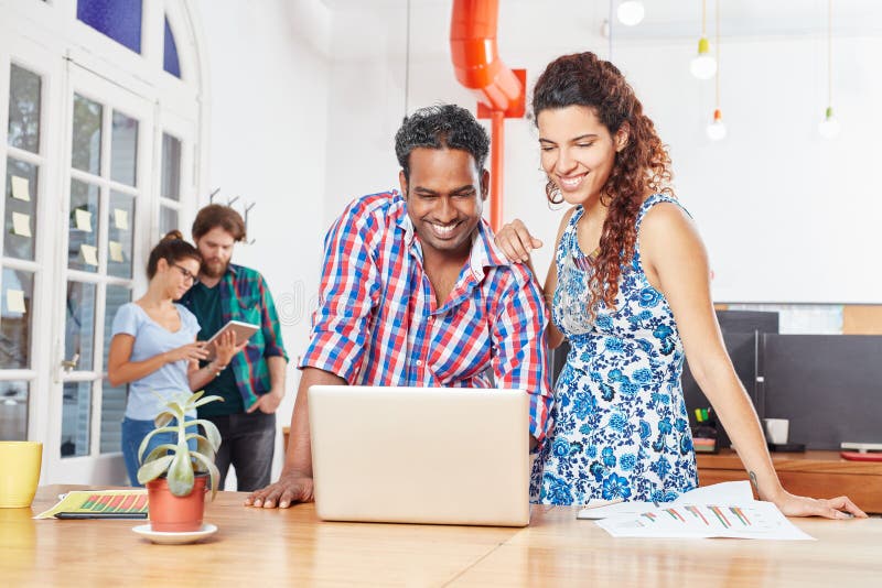 Social Media Experts with Computer Stock Image - Image of learn ...