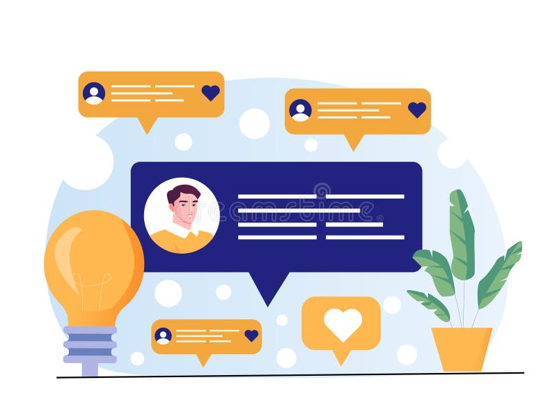 Social Media Feedback Stock Illustrations – 39,740 Social Media ...