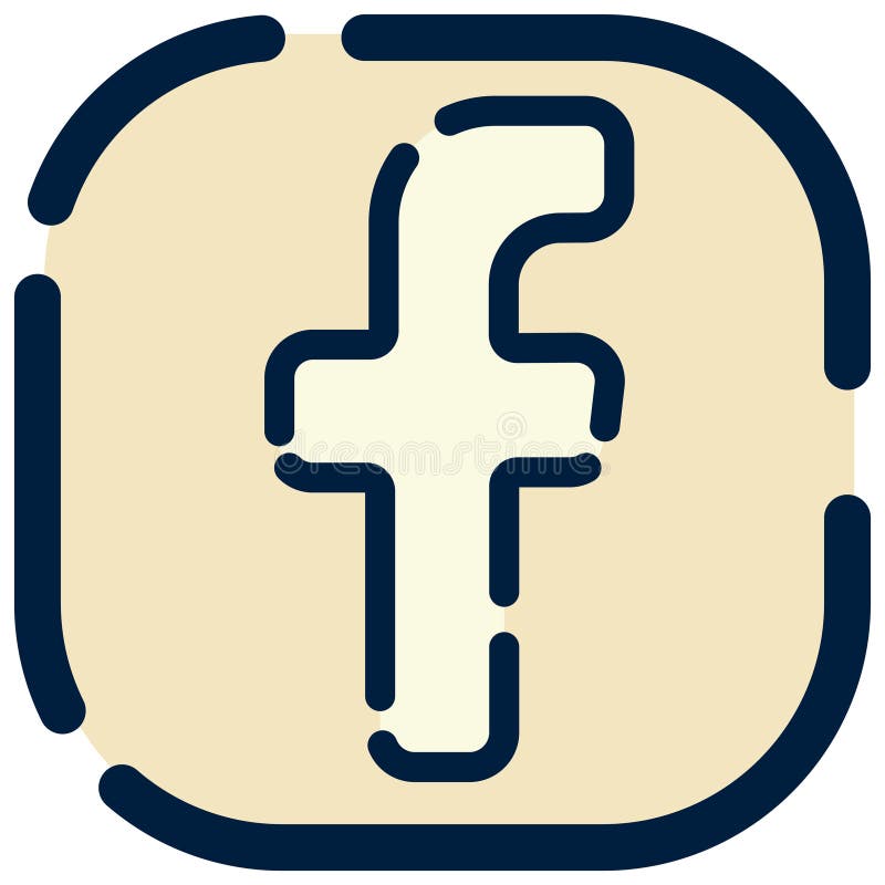 Flat Line Icon Facebook - Downloadable Flat Line Icon Facebook Stock ...