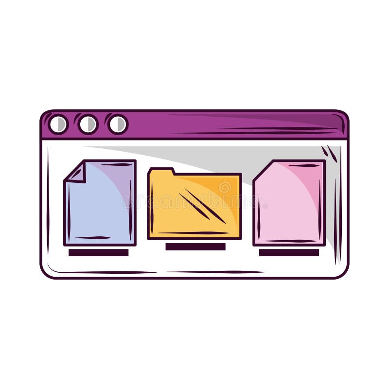 Media Folder Icon Vector Design Template. Editable Stroke Stock Vector ...