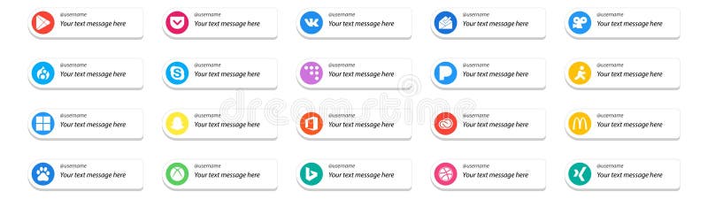 20 Social Media Follow Button and Text Place.like Adobe. Creative Cloud ...