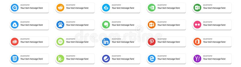 20 Social Media Follow Button and Text Place.like Css. Pinterest ...