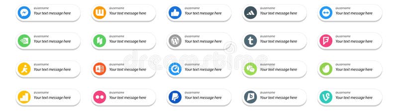 20 Social Media Follow Button and Text Place.like Google Analytics ...