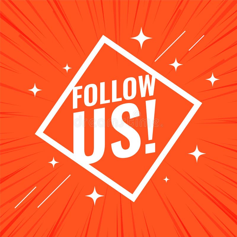 Social Media Follow Us Post Banner Stock Vector - Illustration of media ...