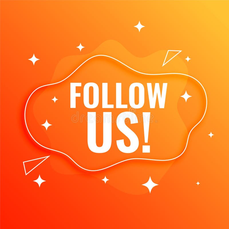 Social Media Follow Us Template in Modern Style Stock Vector ...