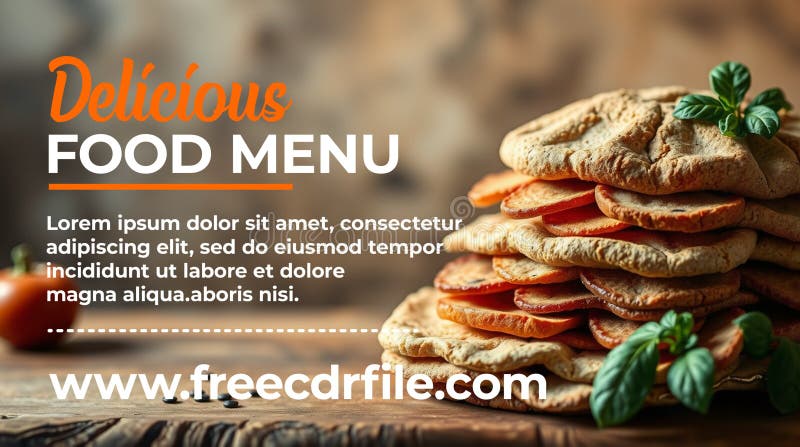 Social Media Food Post Design Template Creation Stock Vector ...