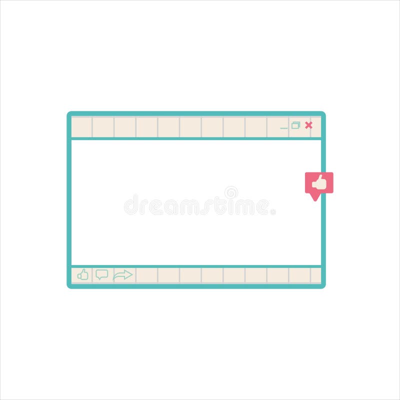 Social Media Frame Design stock vector. Illustration of poster - 263514485