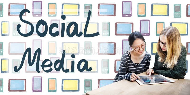 Social Media Globalization Connection Communication Concept Stock Photo ...