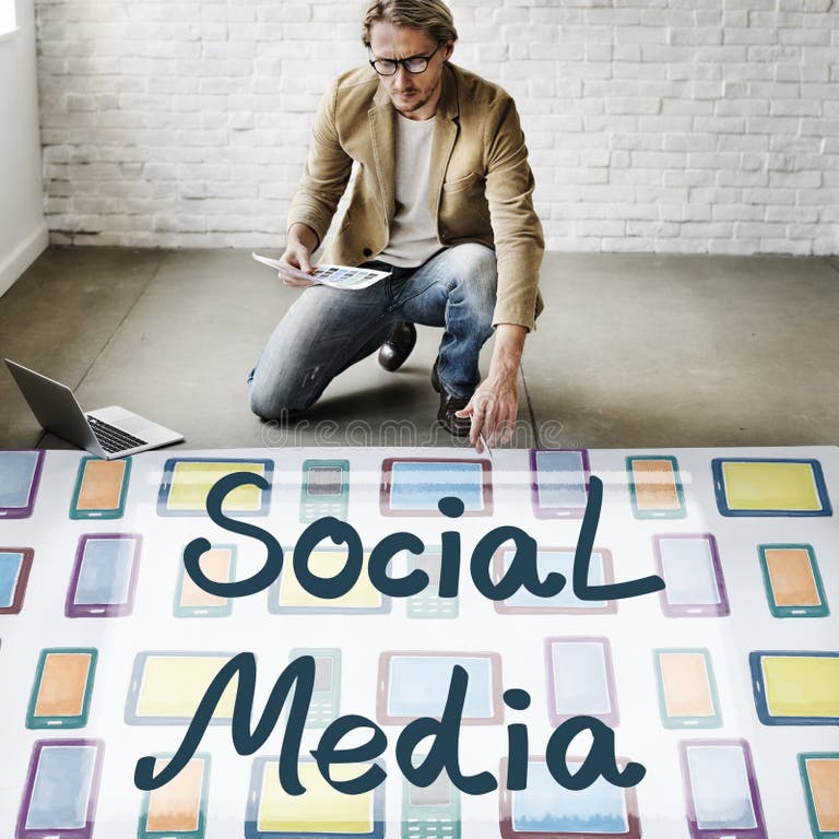 Social Media Globalization Connection Communication Concept Stock Image ...