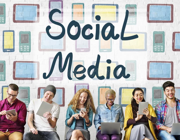 Social Media Globalization Connection Communication Concept Stock Photo ...