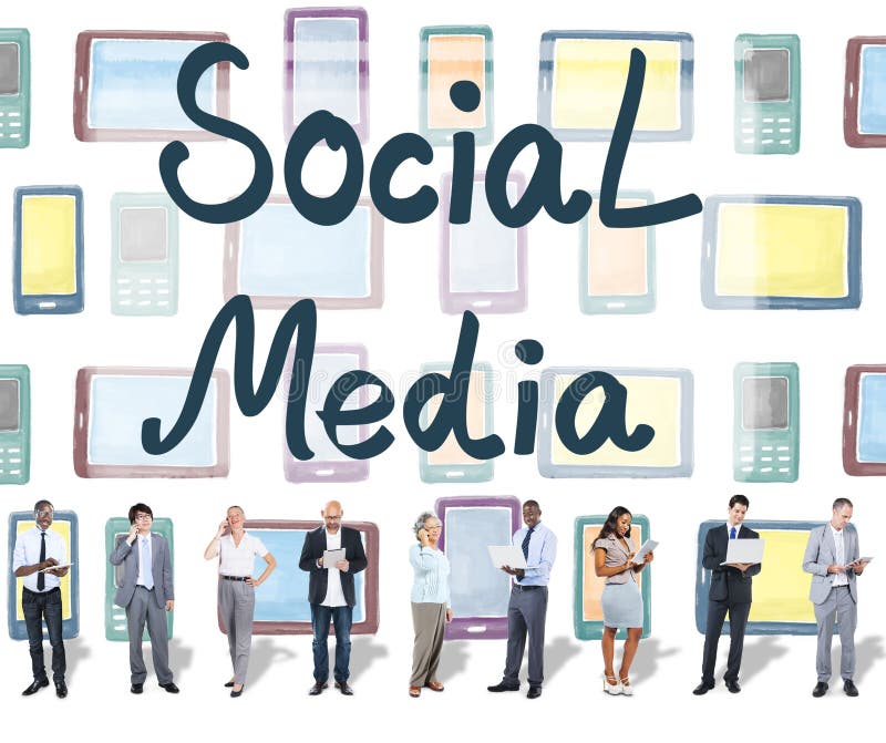 Social Media Globalization Connection Communication Concept Stock Photo ...