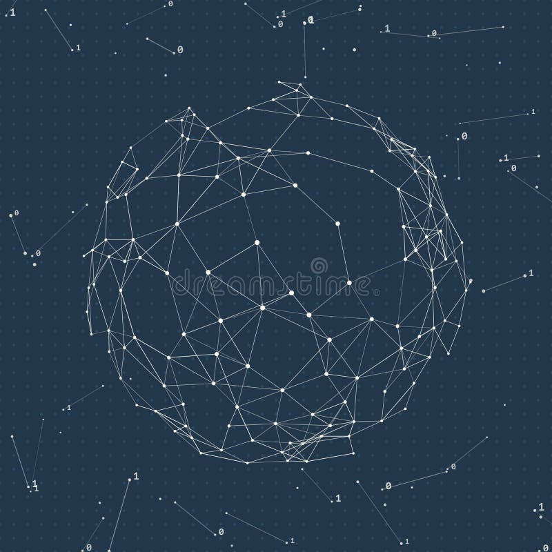 Social Media Graph Background. Connected Network of Users. Relationship ...