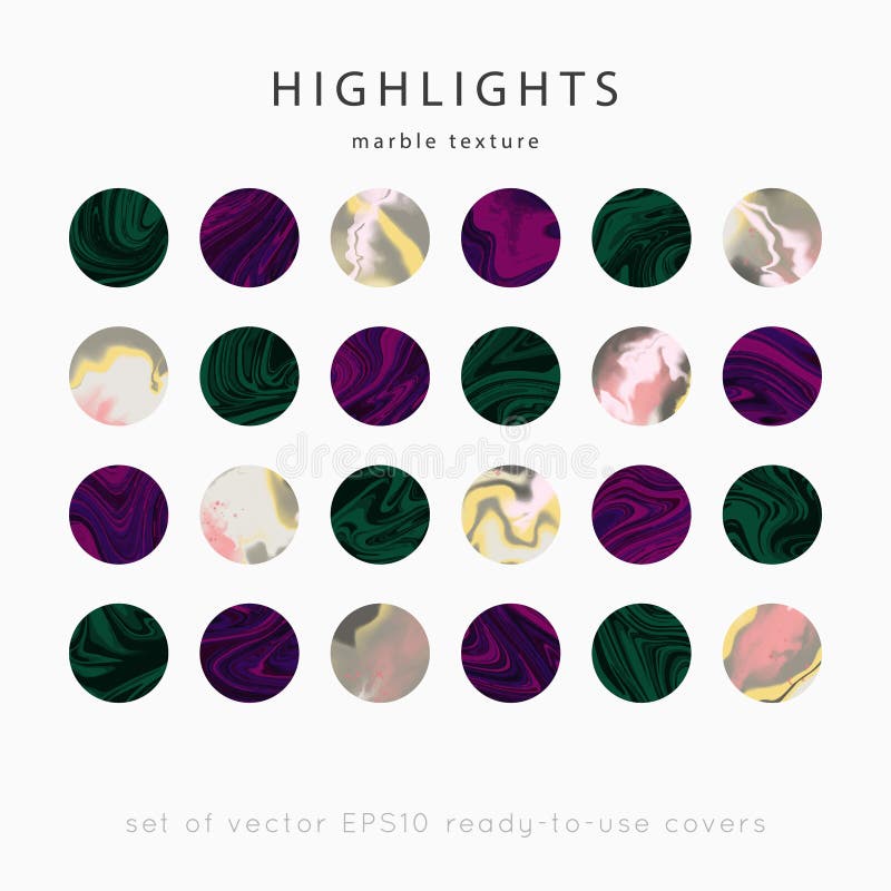 Instagram Highlight Covers Vector Stock Illustration - Illustration of ...