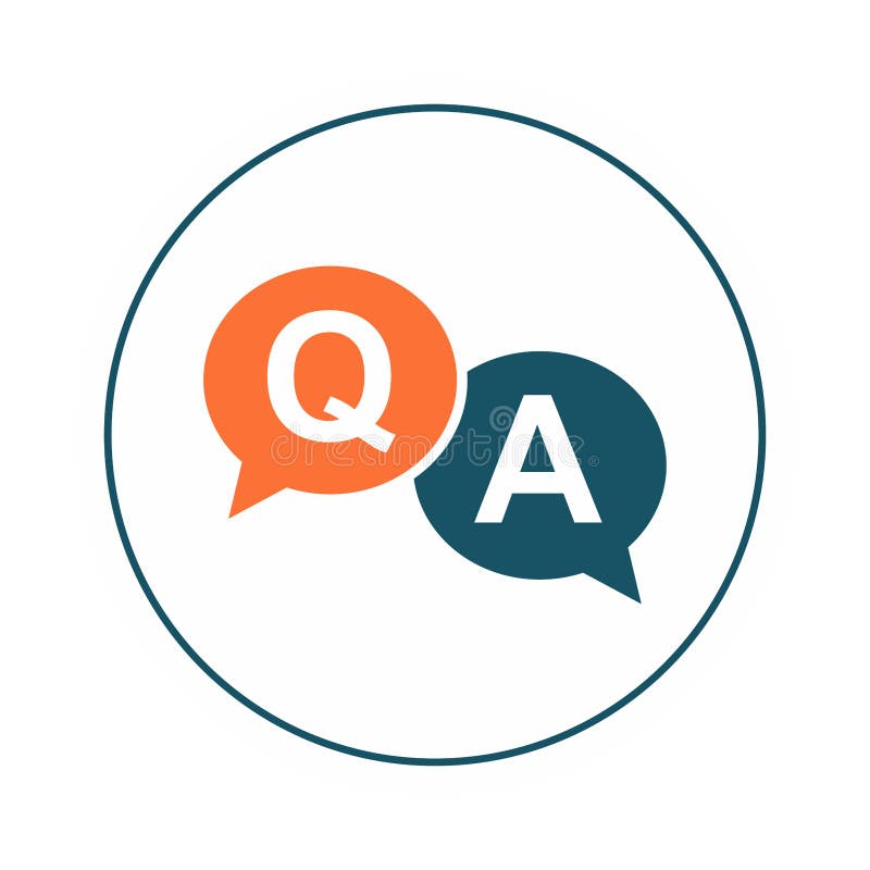 Social Media Highlight Icon Question and Answer Stock Illustration ...