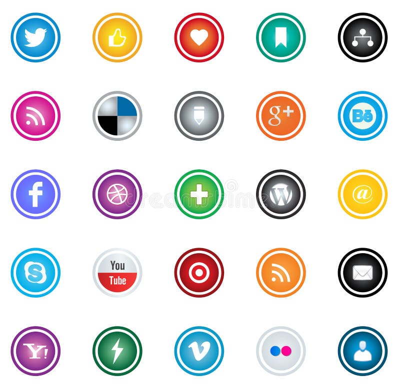 Social media icon editorial photography. Illustration of google - 51040112