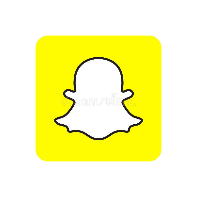 Social Media Icon Illustration Snapchat. Snapchat Icon Editorial ...