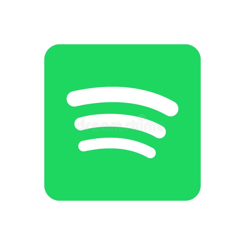 Social Media Icon Illustration Spotify. Spotify Icon Editorial ...