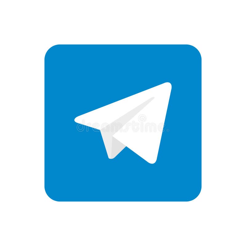 Social Media Icon Illustration Telegram. Telegram Icon Editorial Stock ...