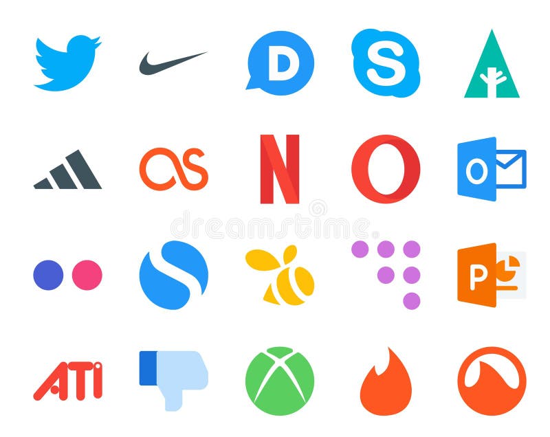 20 Social Media Icon Pack Including Ati. Coderwall. Lastfm. Swarm ...