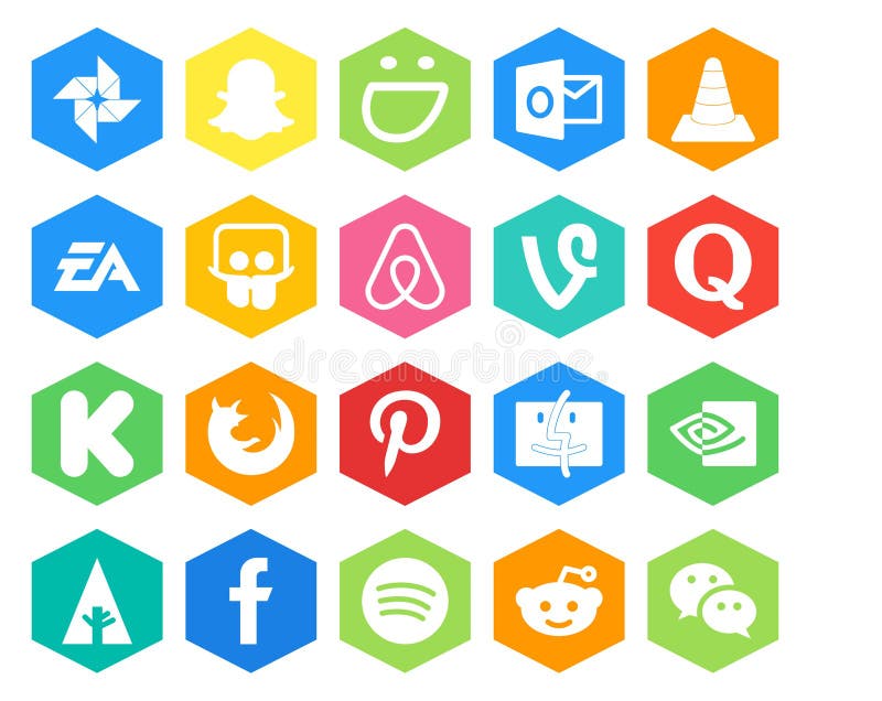 20 Social Media Icon Pack Including Browser. Kickstarter. Ea. Question ...