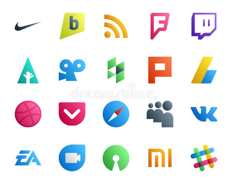 20 Social Media Icon Pack Including Electronics Arts. Myspace. Plurk ...