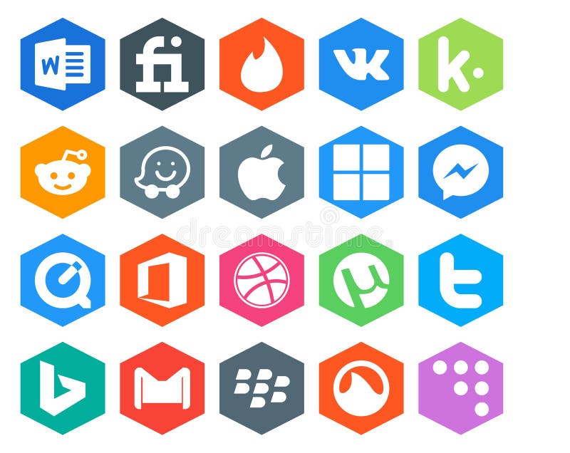 20 Social Media Icon Pack Including Gmail. Tweet. Microsoft. Twitter ...