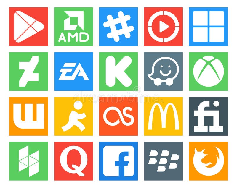 20 Social Media Icon Pack Including Lastfm. Wattpad. Deviantart. Xbox ...