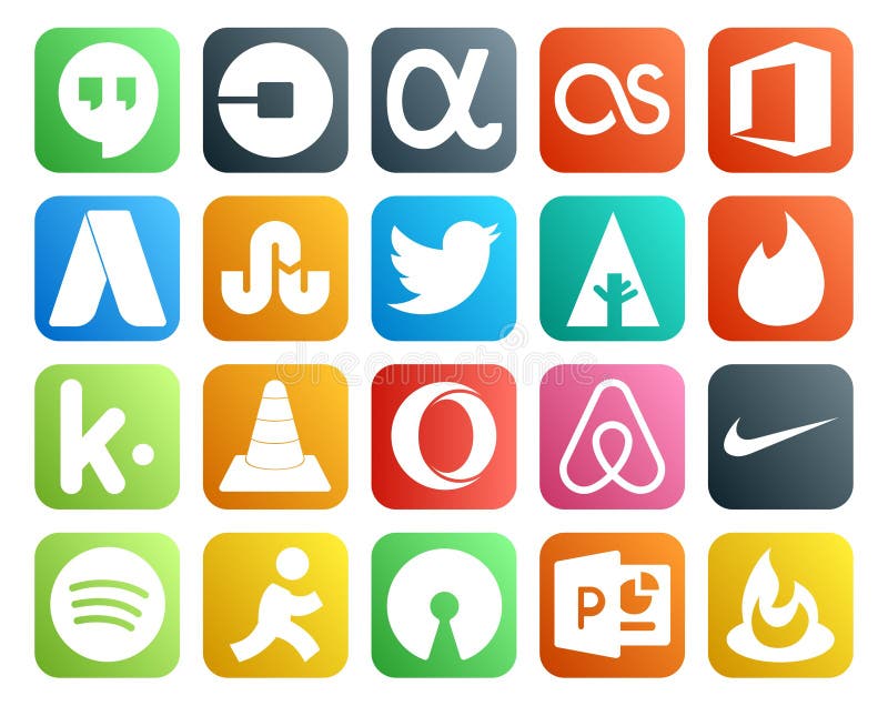 20 Social Media Icon Pack Including Opera. Media. Stumbleupon. Vlc ...
