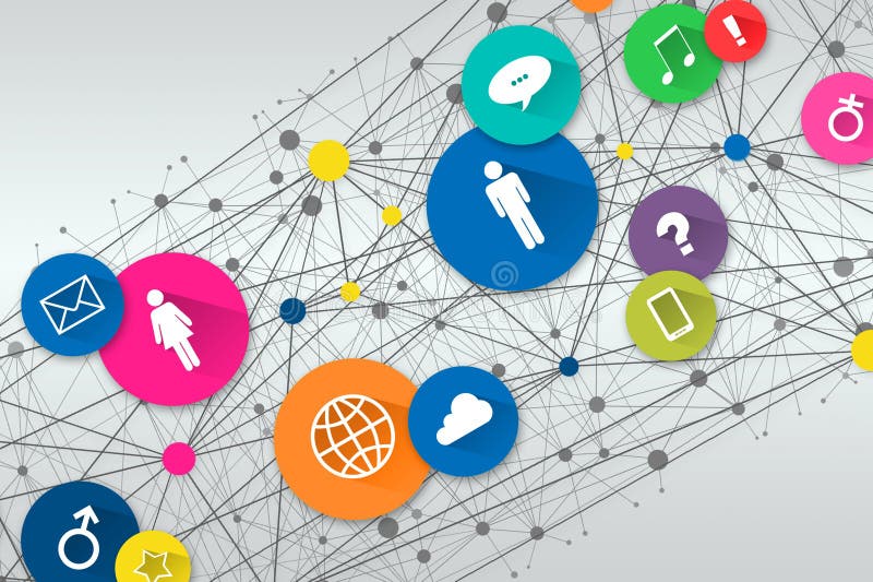 Social Media Icons, Internet Web. Social Media Concept Stock ...