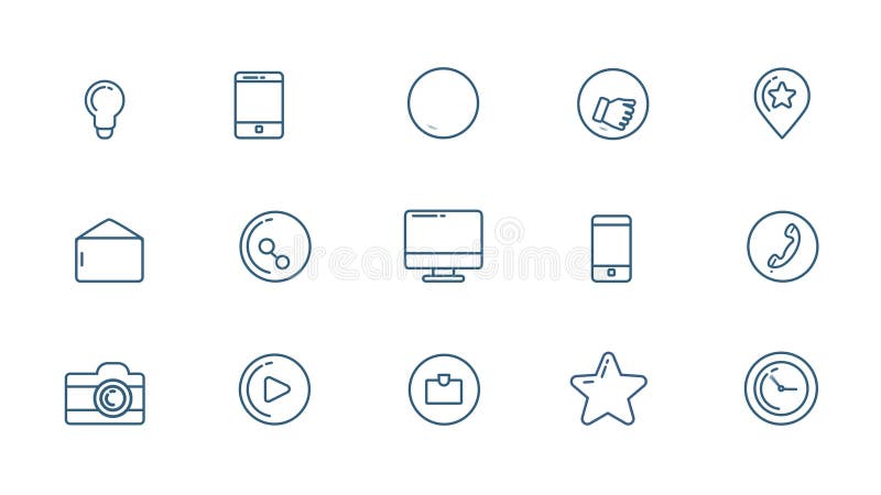 Social Media Icons Set with Alpha Channel Stock Footage - Video of ...