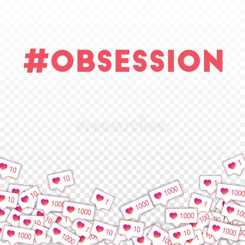 Social Media Icons Social Media Obsession Concept Falling Gradient