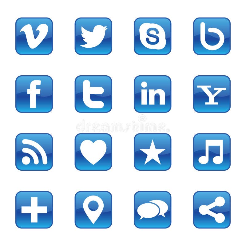 Social media icons editorial photo. Illustration of directory - 41919576