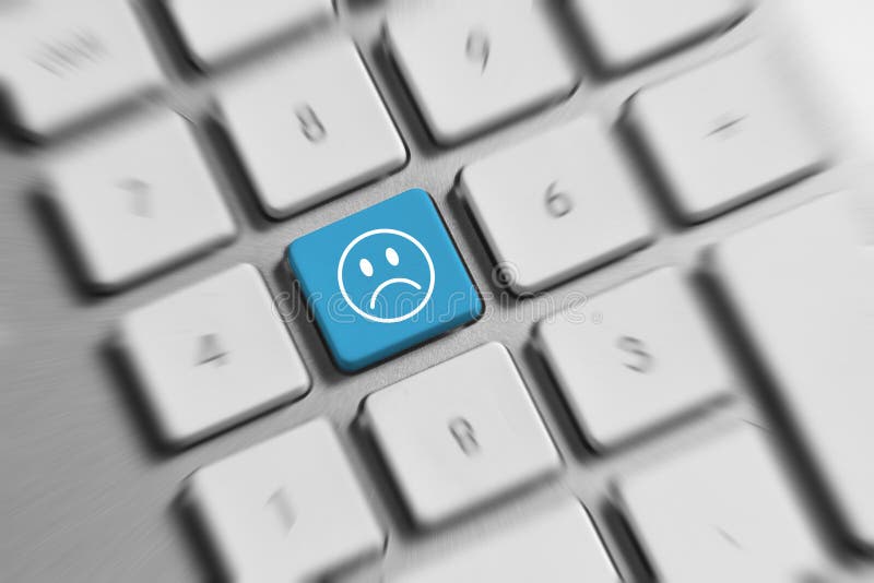 Computer Keyboard with Two Smiley Keys Stock Image - Image of face ...