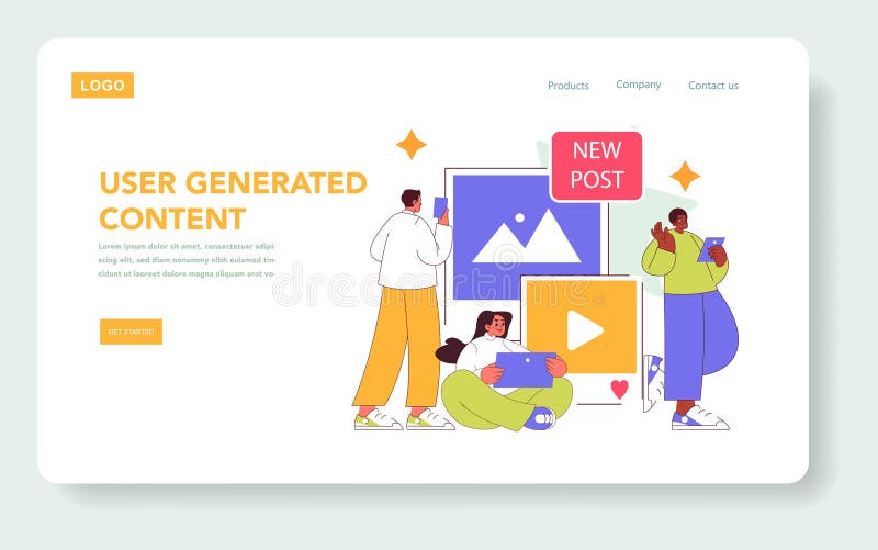 Social Media Marketing. Flat Vector Stock Vector - Illustration of ...