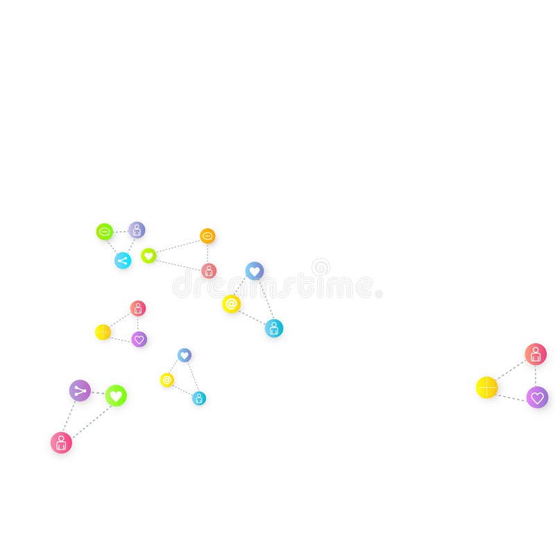 Social Media Marketing Icons Internet Tags Target Stock Vector ...