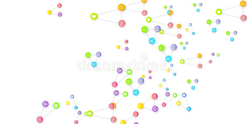 Social Media Marketing Icons Internet Tags Target Stock Vector ...