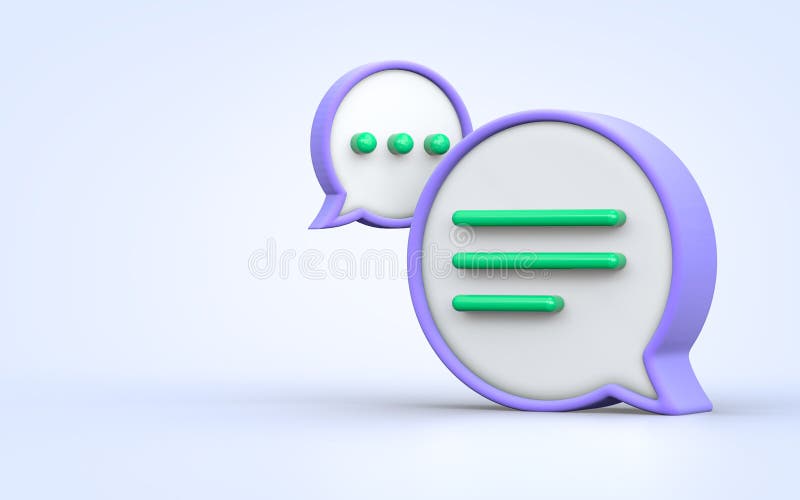 Social Media Message Comment Chat Talk Communication on Blue Background ...