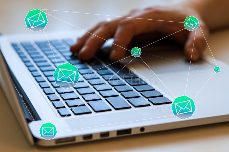 Social Media Messaging and Social Networking. Marketing Concept Stock ...