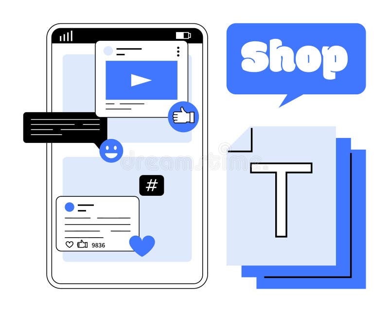 Social Media Mobile Interface with Engaging and Interactive Elements ...