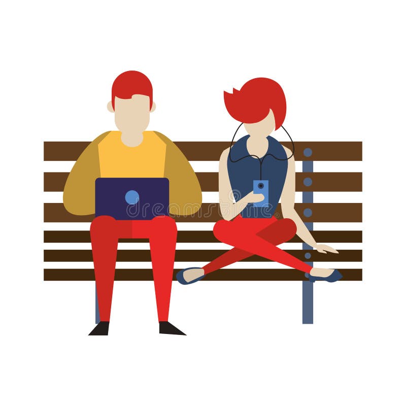 Social Media Network Chatting Cartoon Stock Vector - Illustration of ...