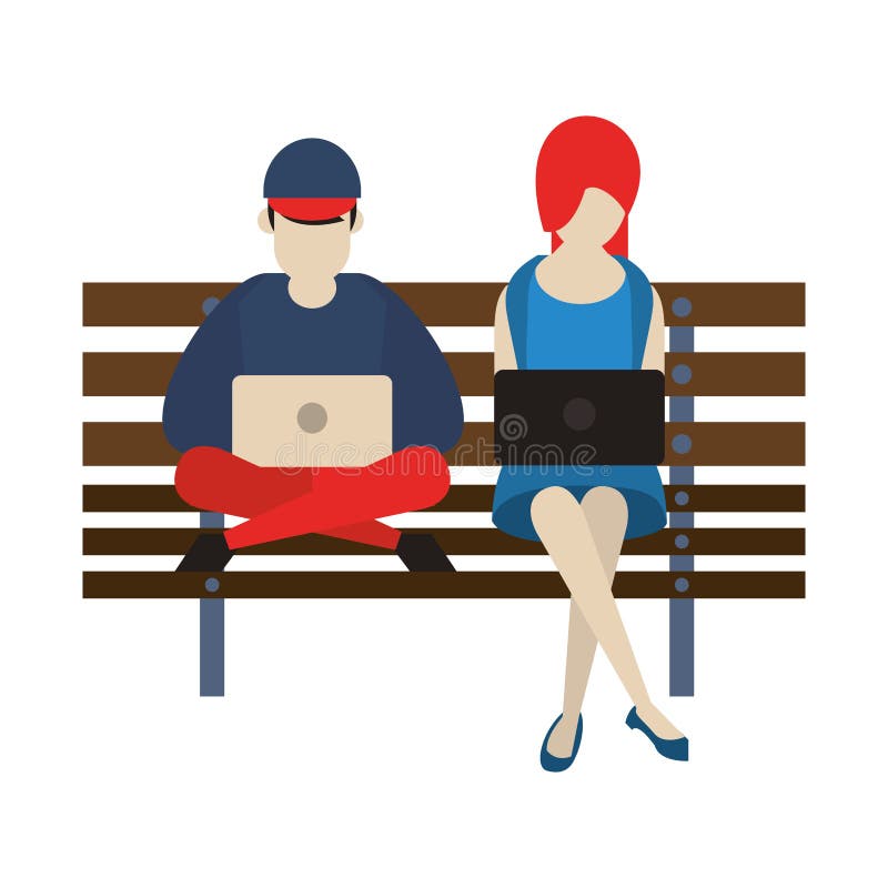 Social Media Network Chatting Cartoon Stock Vector - Illustration of ...