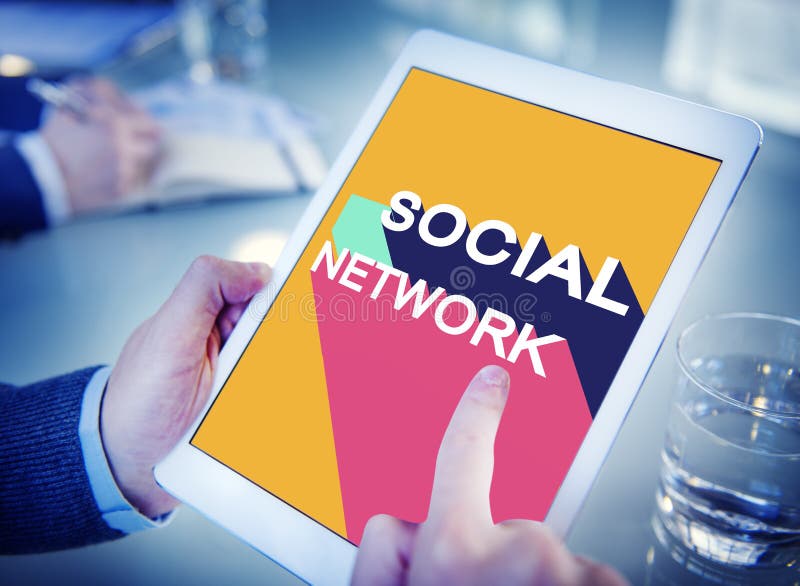 Social Media Network Community Connection Chat Concept Stock Image ...