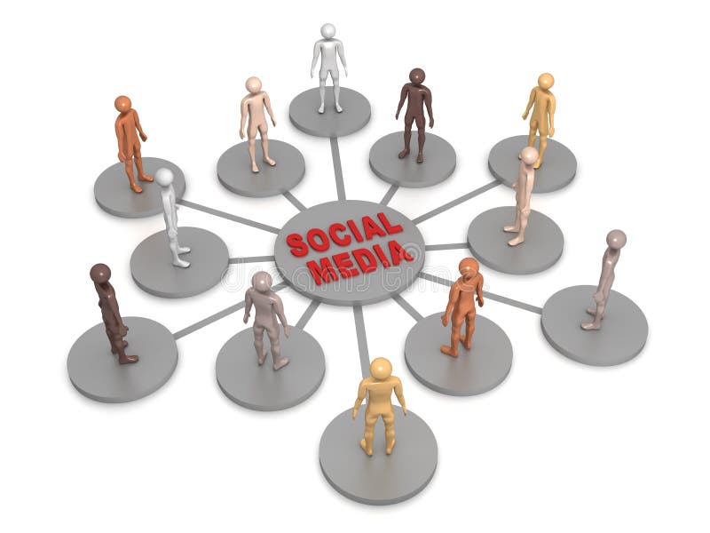 Social Media network stock illustration. Illustration of text - 31370223