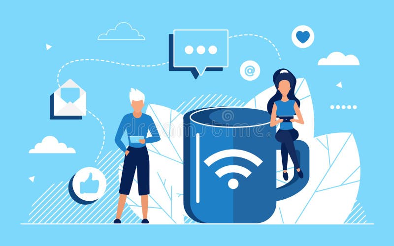 Internet Users stock illustration. Illustration of link - 10113318