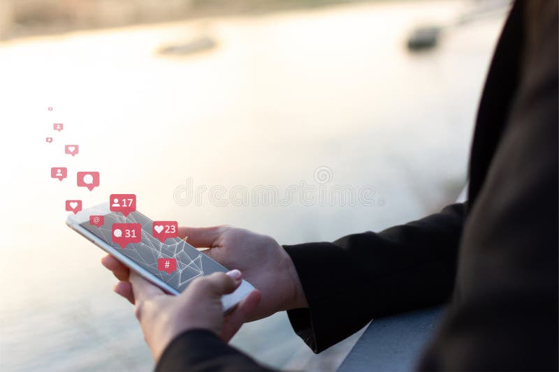 Social Media,social Network Concept with Smart Phone Stock Photo ...