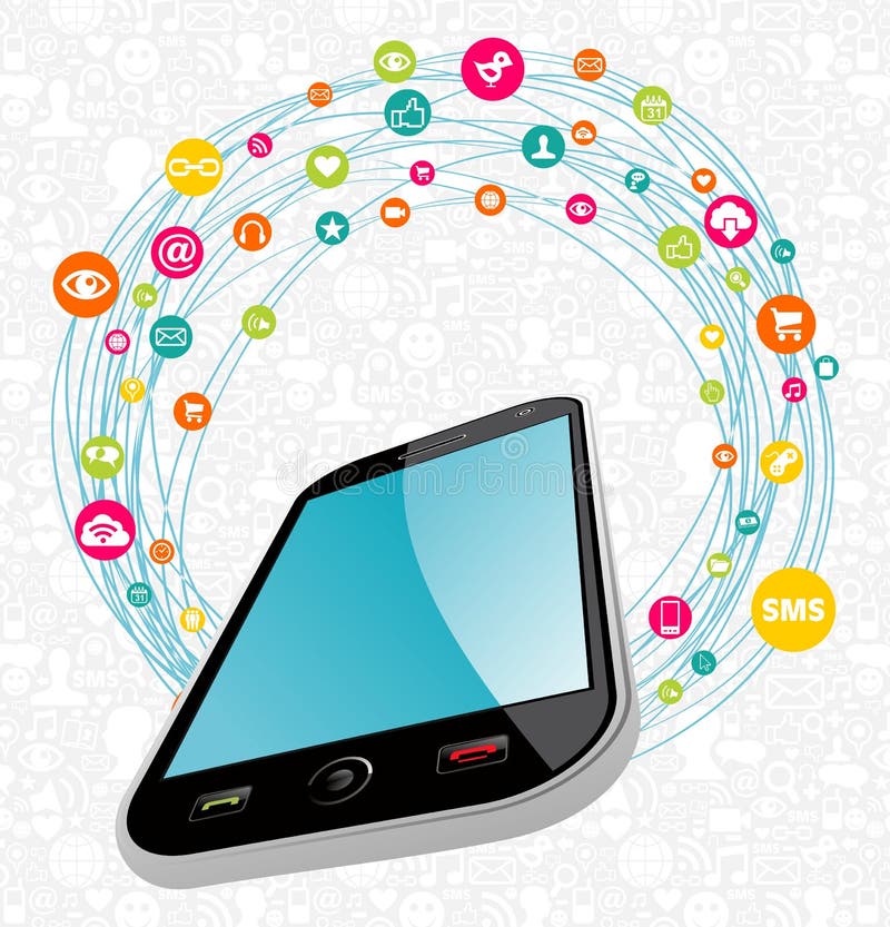 Social media network stock vector. Illustration of data - 32017914