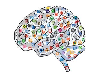 Social Media Brain Stock Illustrations – 13,224 Social Media Brain ...
